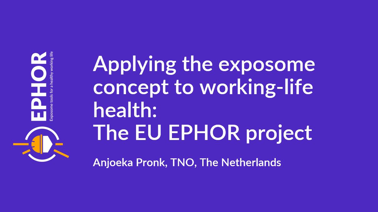 Applying the exposome concept to working-life health: The EU EPHOR ...